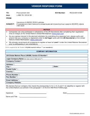 Fillable Online Procurement notices - United Nations Office on Drugs and Crime Fax Email Print ...