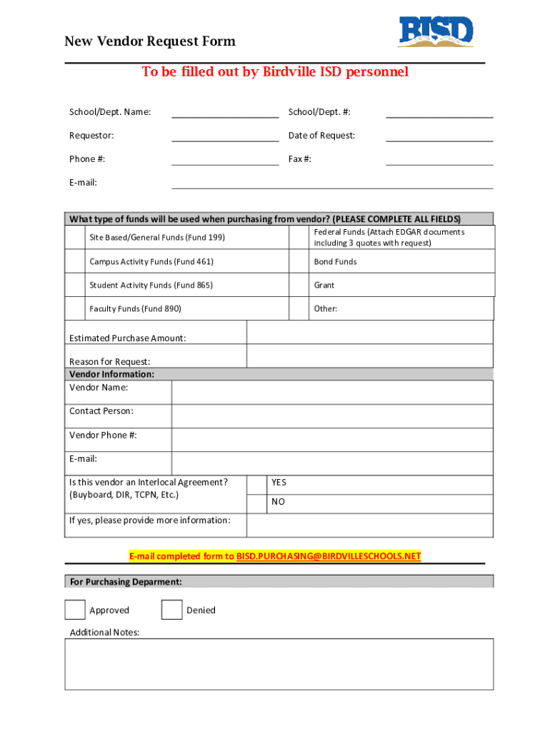 Fillable Online Requisition Quick Reference Guide - birdvilleschools ...