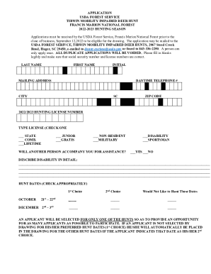 Fillable Online application usda forest service tibwin mobility ...