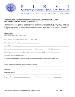 Fillable Online FREE 10+ Sample Volunteer Application Forms in MS ...