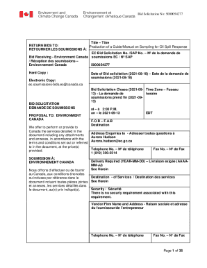 Fillable Online Bid Solicitation No: 5000054277 Page 1 of 35 RETURN BIDS ... Fax Email Print ...