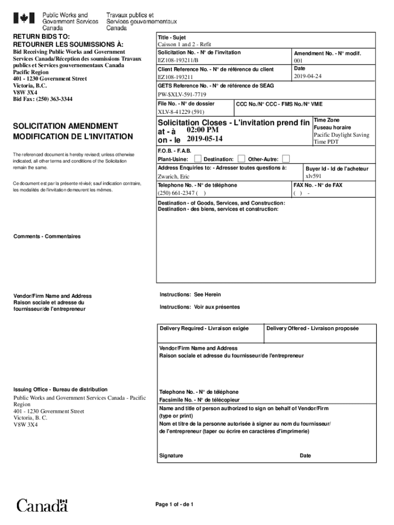 Fillable Online EZ108-193211 - EN - SOL - Caisson Refit #231 and #232 ...