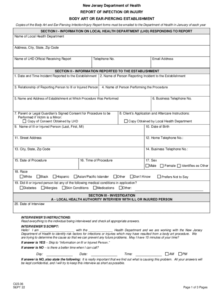 Fillable Online web.doh.state.nj.usapps2formsHealth Department Forms ...