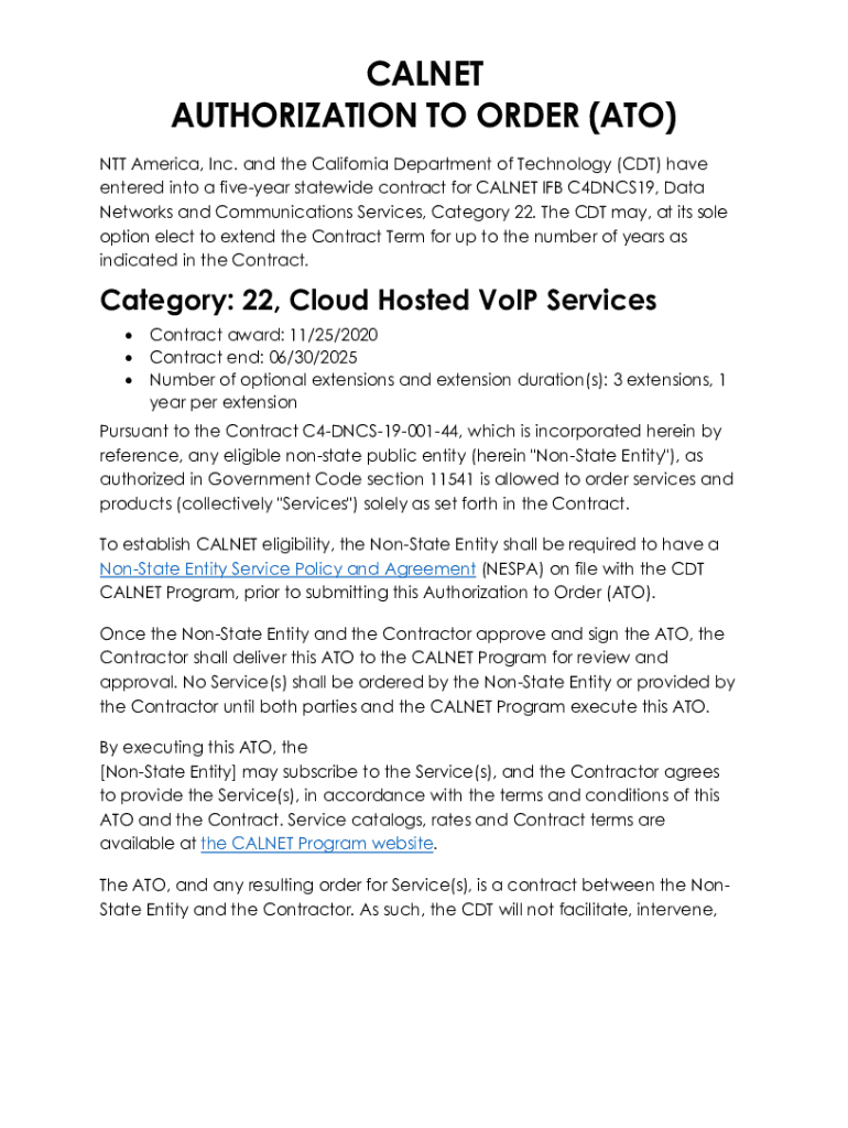 Fillable Online NTT DNCS Authorization to Order Form. NTT DNCS Authorization to Order Form Fax ...