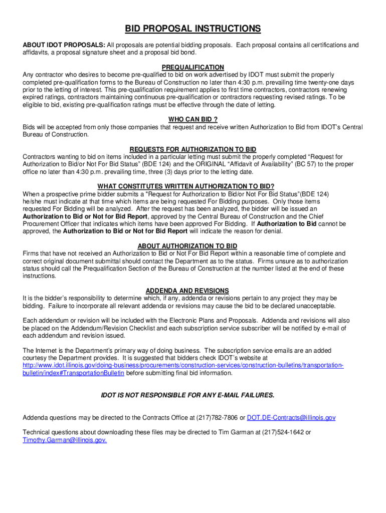 Fillable Online How to Write a Bid Proposal (With a Template and ...