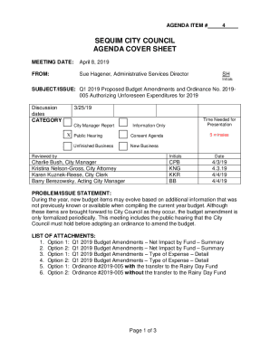 Fillable Online www.sequimwa.govDocumentCenterViewSEQUIM CITY COUNCIL ...