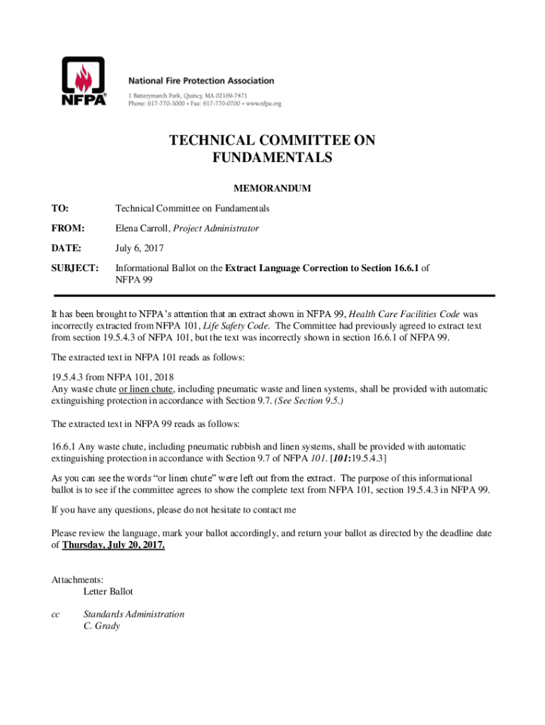 Fillable Online FAA Memorandum Template - NFPA Fax Email Print - pdfFiller