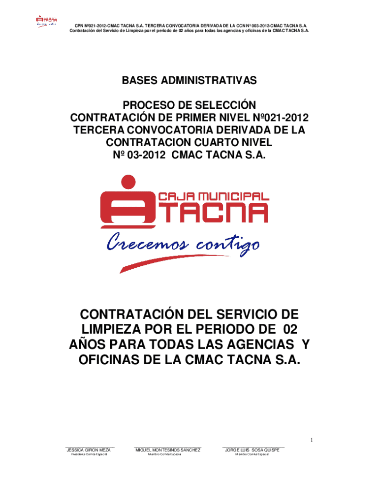 Fillable Online cmactacna.com.pewp-contentuploadsCONTRATACIN DEL ...