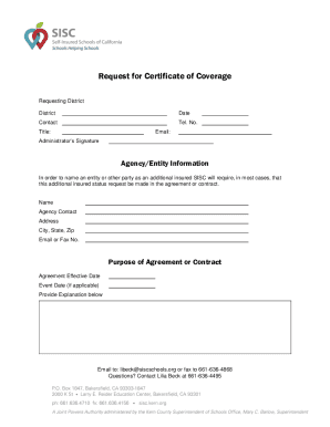 Fillable Online sisc kern Certificate of Admission and Good Standing ...