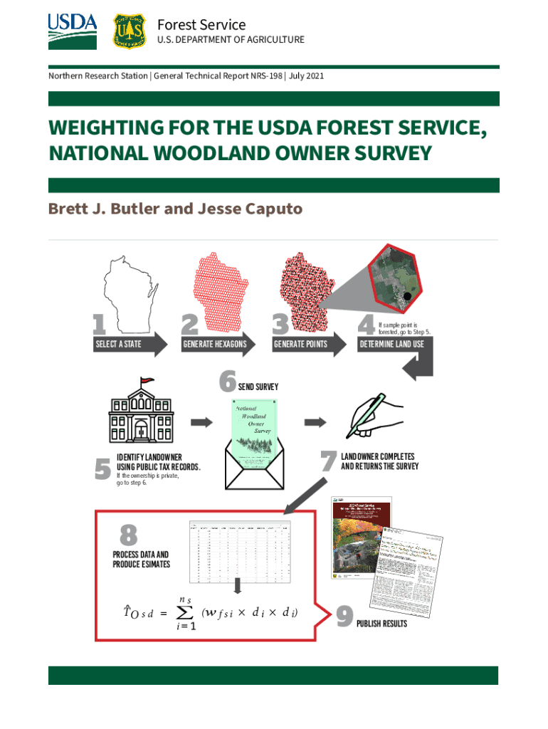 Fillable Online Weighting for the USDA Forest Service, National ...