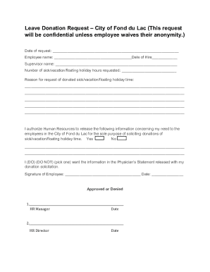 Fillable Online www.lawinsider.comclausesick-leave-donationSICK LEAVE ...