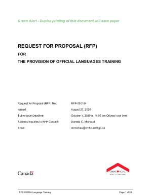 Fillable Online REQUEST FOR PROPOSALS For Printing Services ...