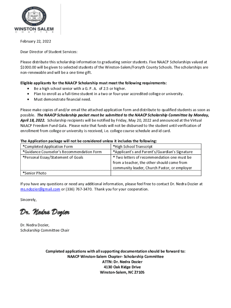 Fillable Online www.scholarships.comhigh-school-seniorHigh School ...