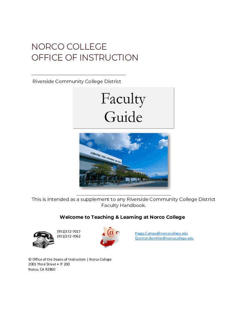 Fillable Online Riverside Community College DistrictRiverside Community College ...