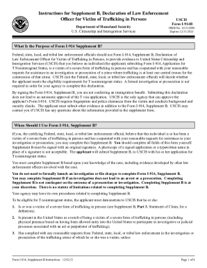 Fillable Online Form I-914, Supplement B, Declaration of Law ...