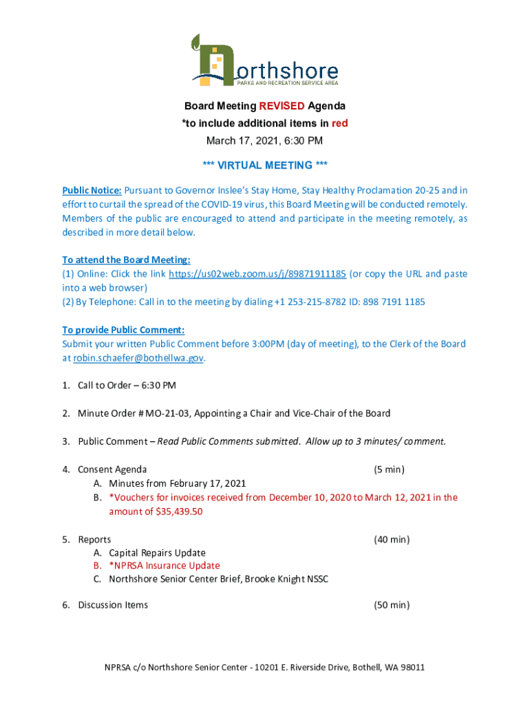 Fillable Online 6 Sample Meeting Agenda Examples +Free Templates6 ...