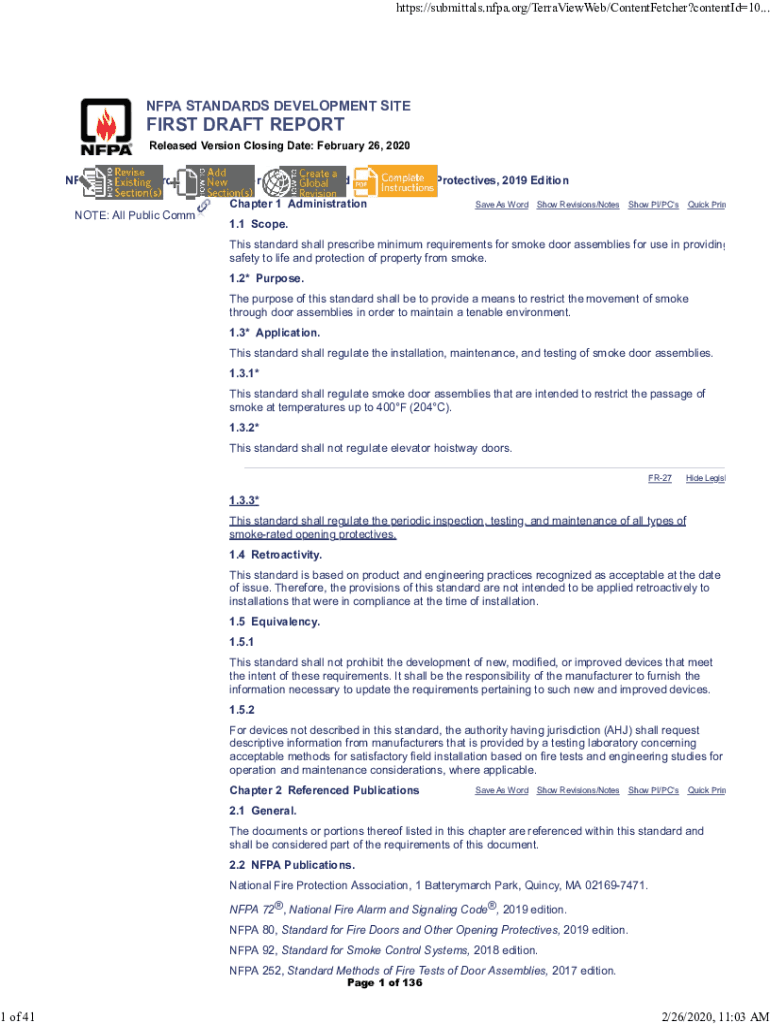 Fillable Online Codes and standardsNFPACodes and standardsNFPAFree ...