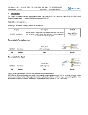 Fillable Online FCC Test Report - device.report Fax Email Print - pdfFiller