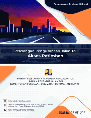 Fillable Online Badan Pengatur Jalan Tol Kementerian Pekerjaan Umum dan ...