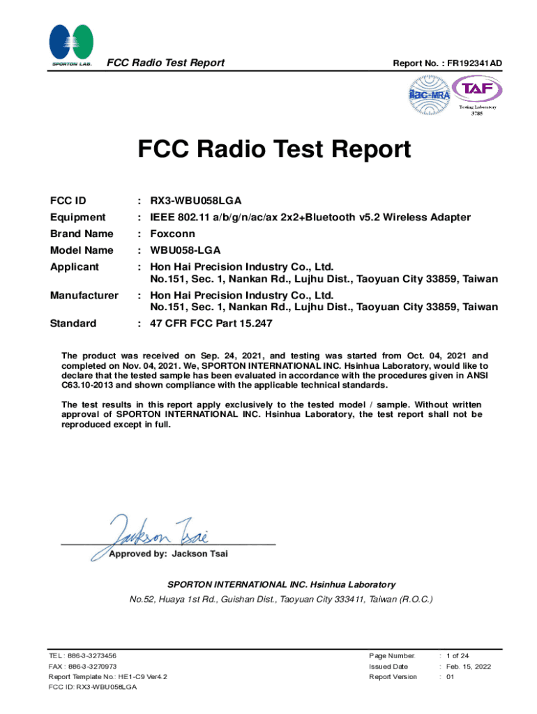 Fillable Online FCC ID Search - Searchable FCC ID Database Fax Email ...