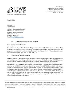 Fillable Online VIA EMAIL Attorney General John Formella Office of ...