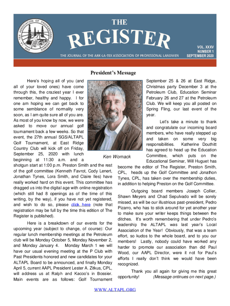 Fillable Online ALTAPL REGISTER - Squarespace Fax Email Print - pdfFiller