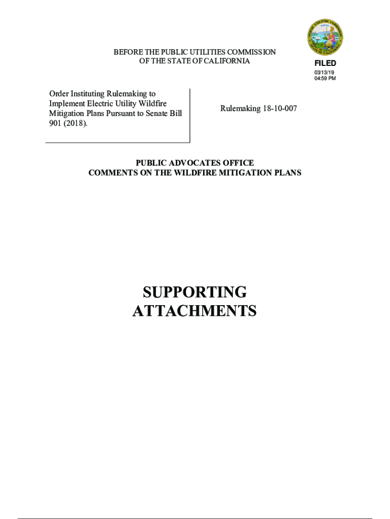 Fillable Online docs cpuc ca SUPPORTING ATTACHMENTS Fax Email Print ...