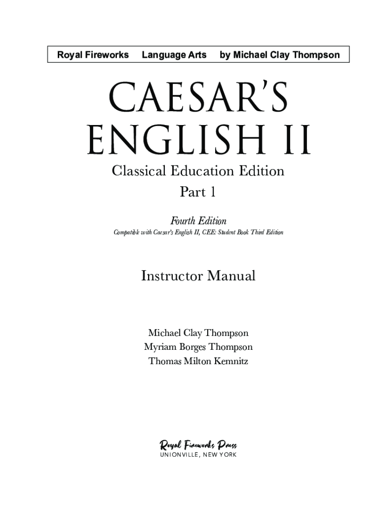 Caesar's English 2 Pdf - Fill Online, Printable, Fillable, Blank ...