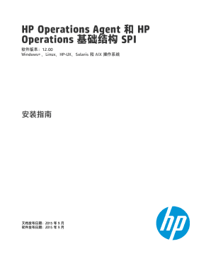 Fillable Online Prerequisites for Installing the Operations Agent on a ...