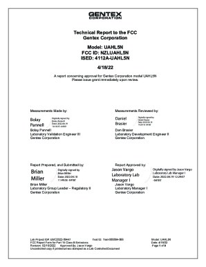 Fillable Online FCC Report Form for Part 15 Class B Emissions Fax Email ...