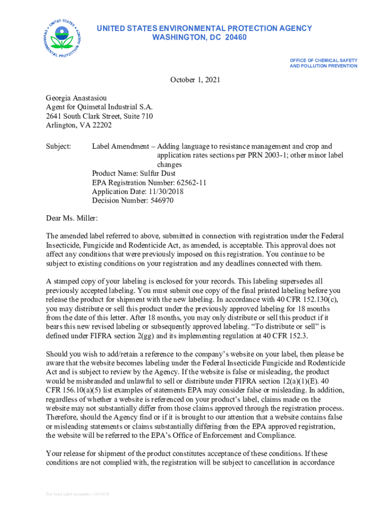 Fillable Online US EPA, Pesticide Product Label, Sulfur Dust,10/01/2021 ...