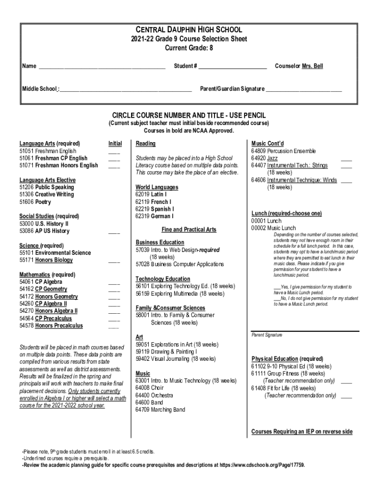 Fillable Online 2022-2023 Fall Sports Physicals - Central Dauphin School District Fax Email ...