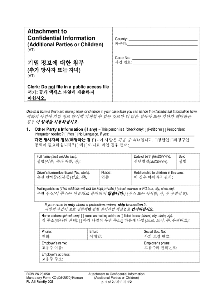 Fillable Online Attachment to Confidential Information Fax Email Print - pdfFiller