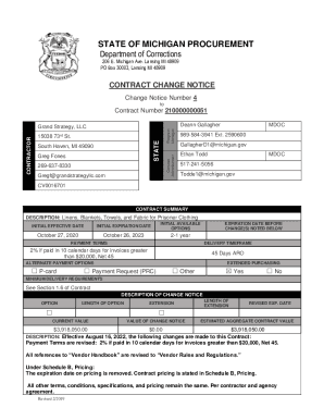 Fillable Online Change Notice Template.pdf Fax Email Print - pdfFiller