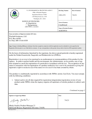 Fillable Online US EPA, Pesticide Product Label, AGH19016,07/06/2021 ...