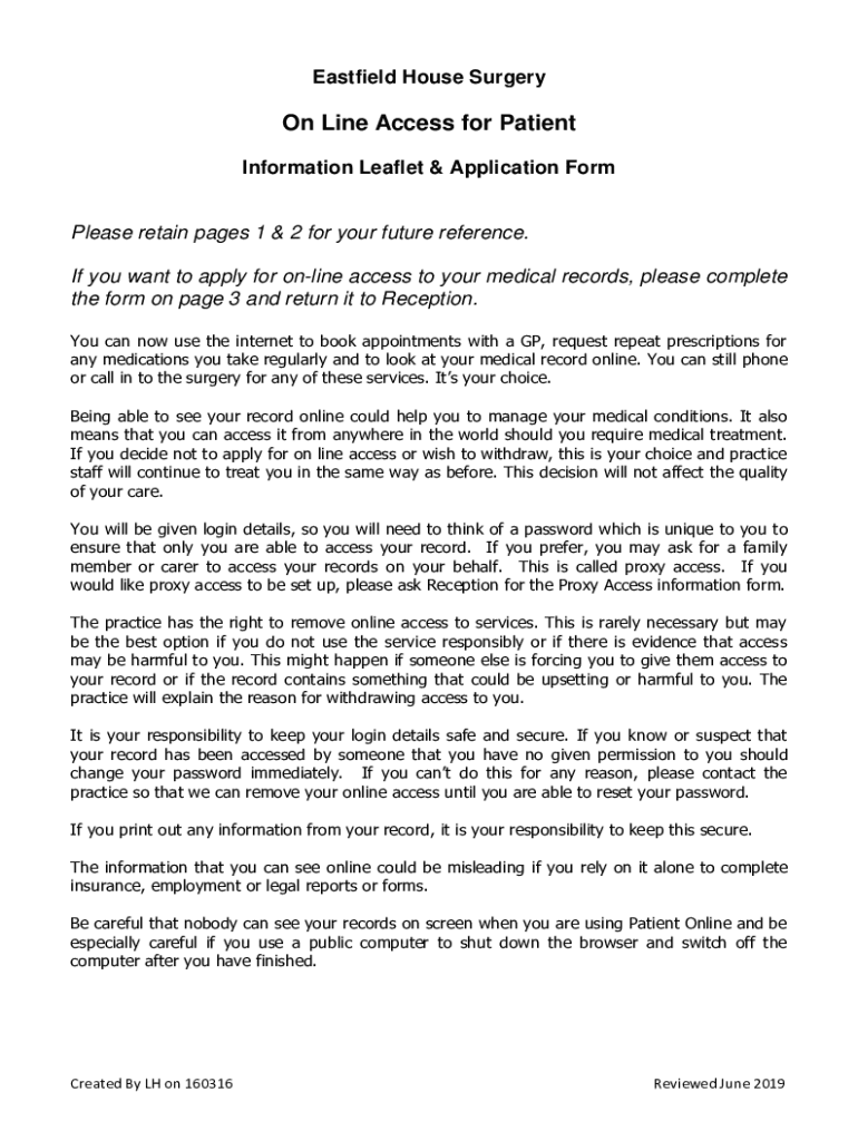 Fillable Online www.pdffiller.com425286349--Eastfield-HouseEastfield ...