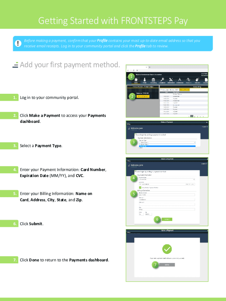 Fillable Online support.frontsteps.comResident-Making-a-PaymentResident ...