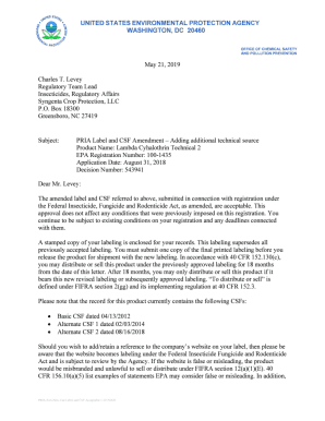 Fillable Online US EPA, Pesticide Product Label, LAMBDA CYHALOTHRIN ...