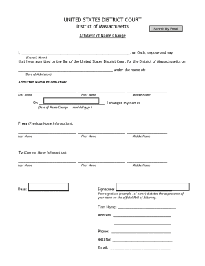 Fillable Online Affidavit of Name Change Fax Email Print - pdfFiller