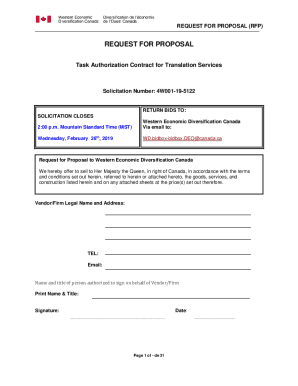 Fillable Online Task Authorization Contract for Translation Services ...