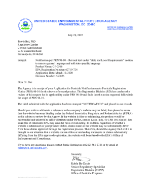 Fillable Online Certain New Chemicals; Receipt and Status Information ...