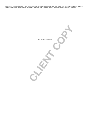 Fillable Online CLIENT COPY - NET Fax Email Print - pdfFiller