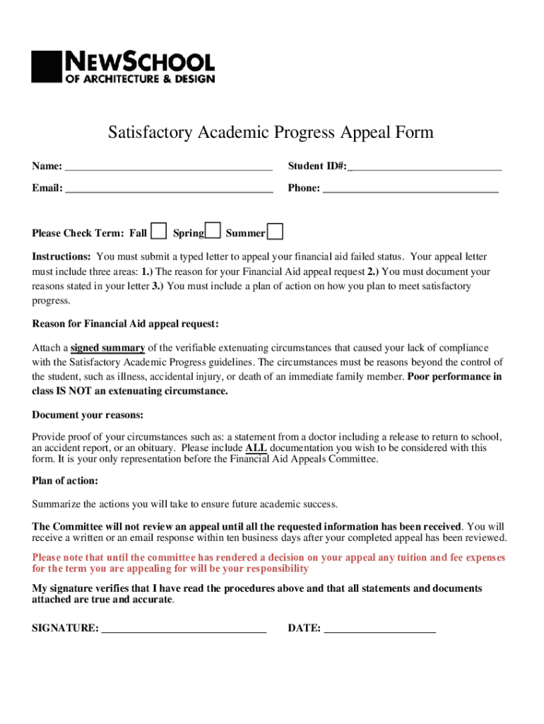 Fillable Online Satisfactory Academic Progress Appeal - University of California, Los ... Fax ...