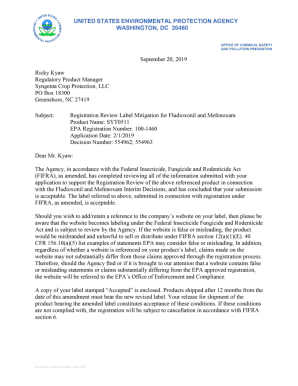 Fillable Online US EPA, Pesticide Product Label, SYT0511,09/20/2019 ...