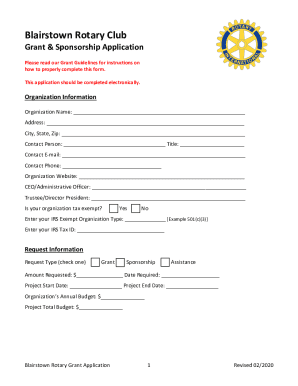 Fillable Online Grant Application v1.docx Fax Email Print - pdfFiller