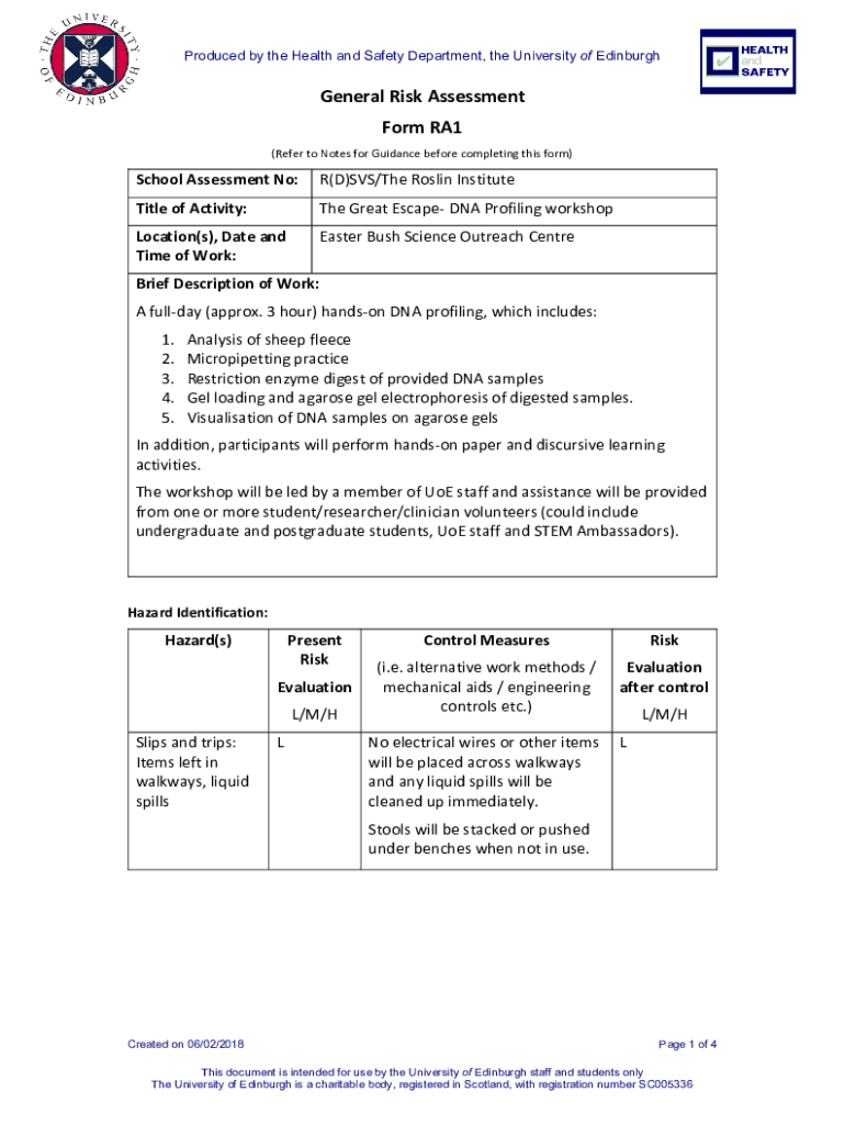 Fillable Online docslib.orgnotes-to-general-risk-assessmentNotes to ...