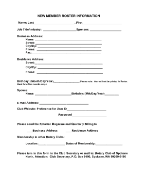 Fillable Online www.wordexceltemplates.commembership-rosterMembership ...