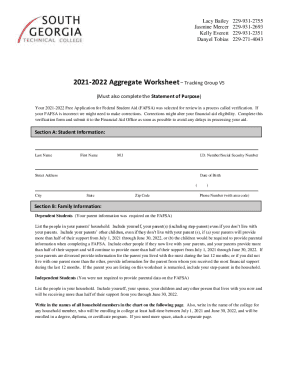Fillable Online 2022-2023 Aggregate Worksheet Tracking Group V5 (Must also complete the Fax ...
