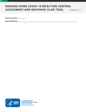 Fillable Online Nursing Home COVID-19 Infection Control Assessment and ...