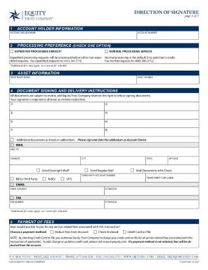 Fillable Online DIRECTION OF SIGNATURE - Amazon S3 Fax Email Print ...